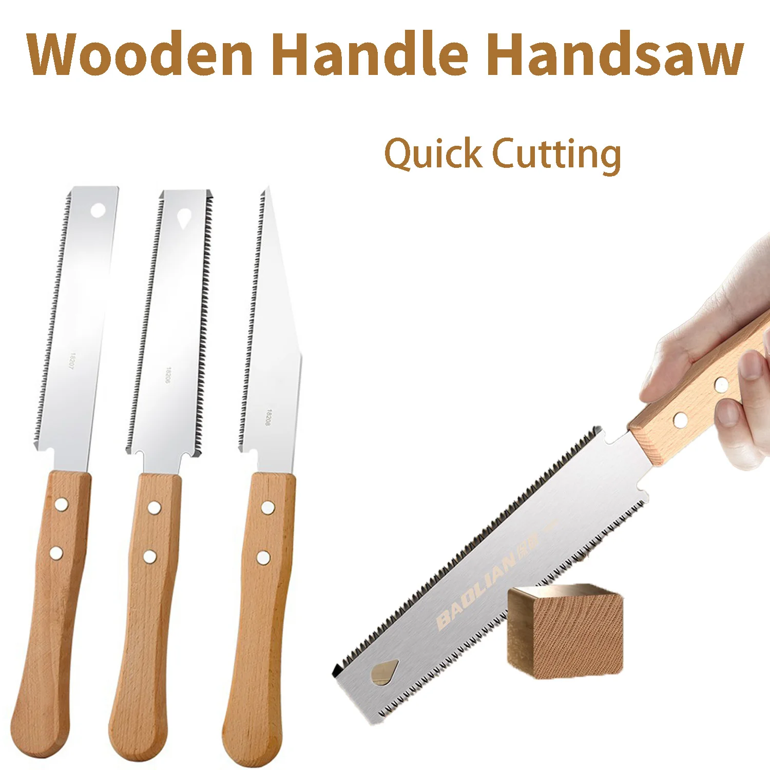 Japanese-Style-Small-Hand-Saw-Non-slip-Wooden-Handle-Handsaw-Flexible ...