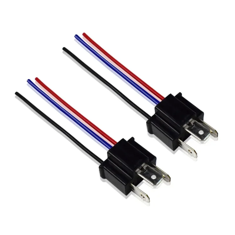 2pcs 9003 H4 Bulb Socket Adapter Connector Plug Female Male for LED ...