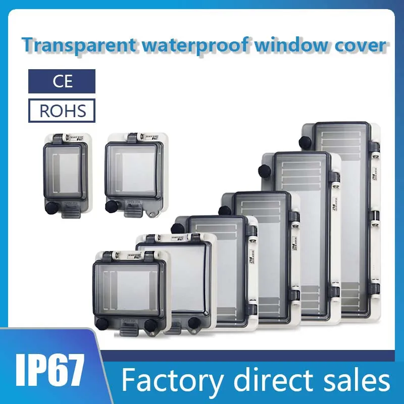 Ip67-Circuit-Breaker-Transparent-Waterproof-Box-Window-Distribution-Box ...