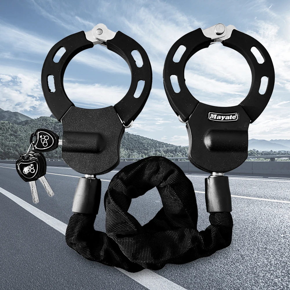 High-Security-Locks-Portable-Handcuff-Chain-Lock-Anti-theft-with-Keys ...