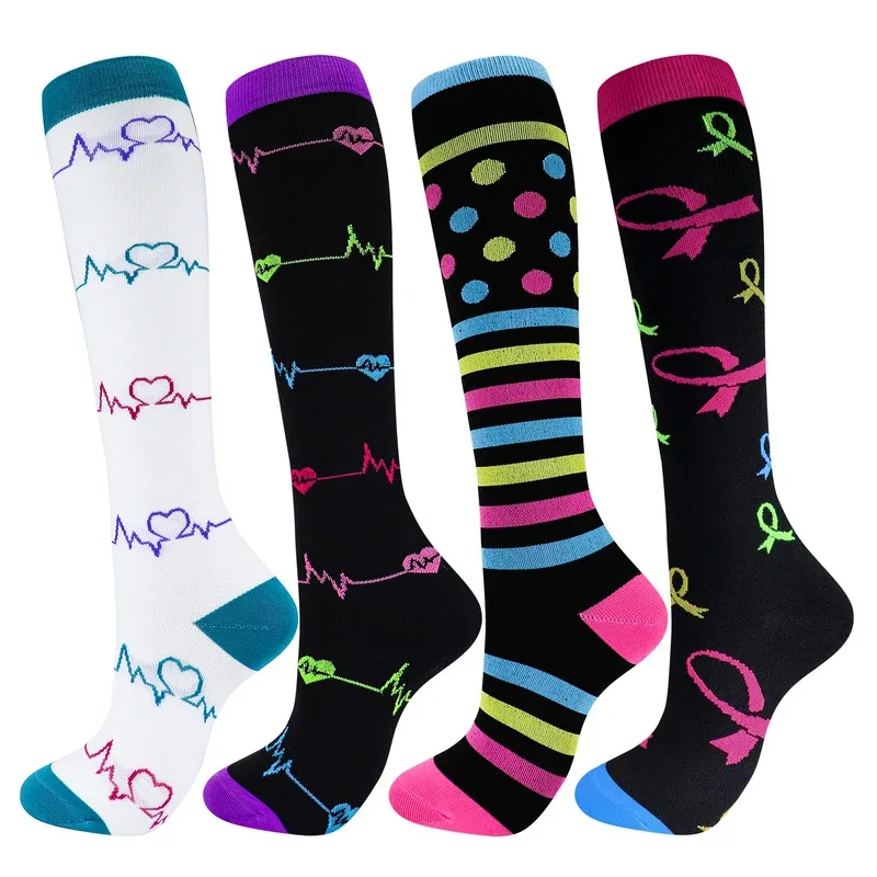 Compression Socks Women Men Knee Stocking 20-30mmHg Edema Diabetes ...