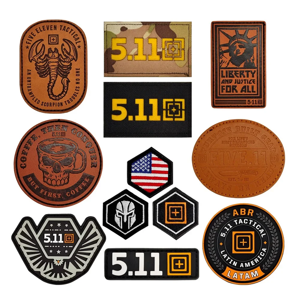 511-Embroidery-Hook-Loop-Patches-Tactical-Morale-Stickers-Rubber-PVC ...