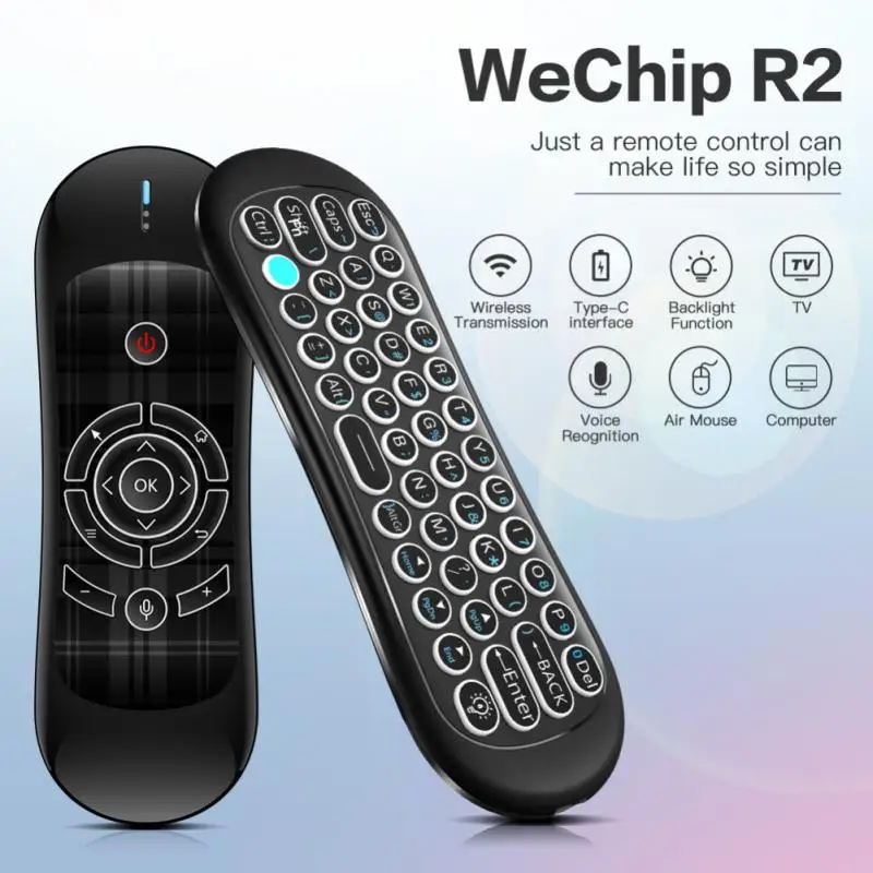 Wechip-R2-2-4G-Wireless-Air-Mouse-Keyboard-Motion-Sense-Backlight-Air ...