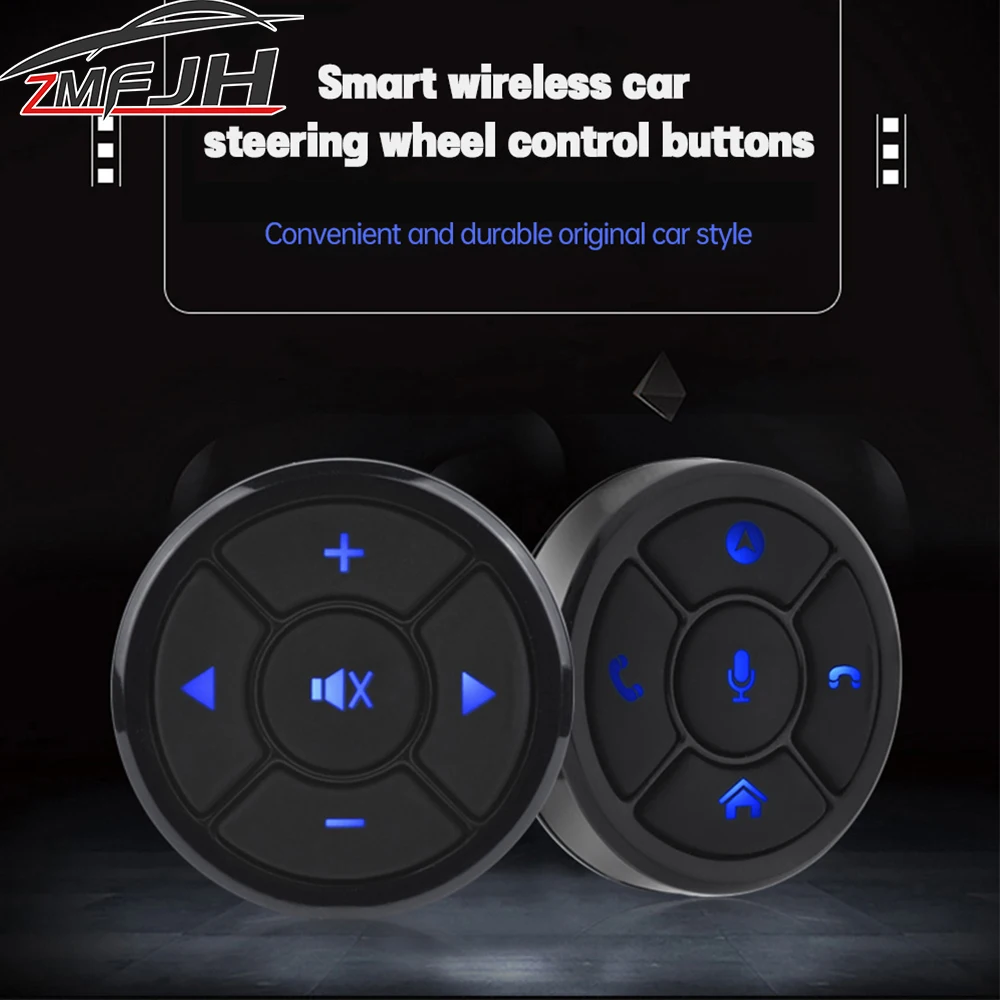 Car Steering Wheel Controller Wireless Remote Control Buttons 10 Keys ...