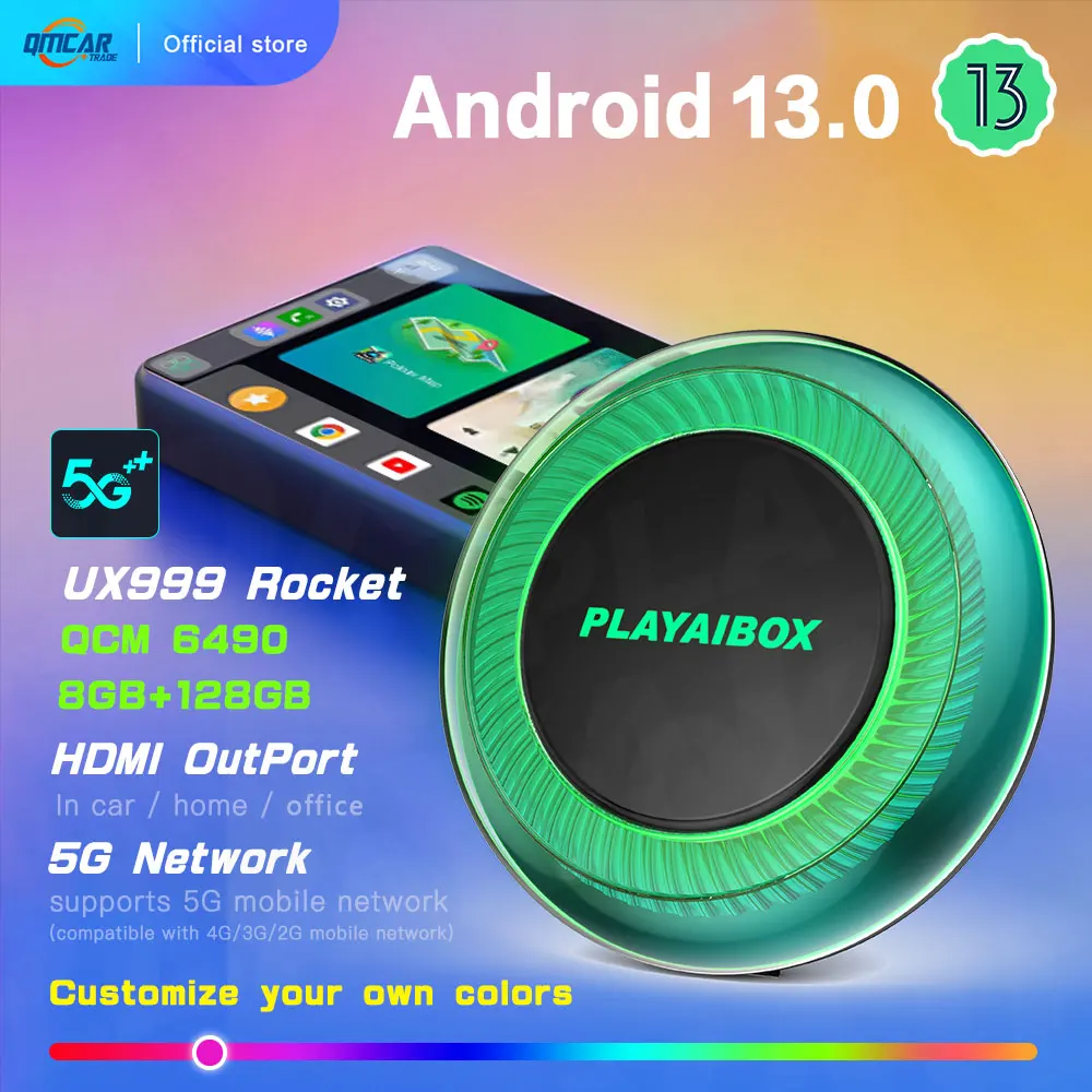 Android Tv Box Android Auto Carplay Ai Box Sem Fio Iptv Netflix Spotify ...