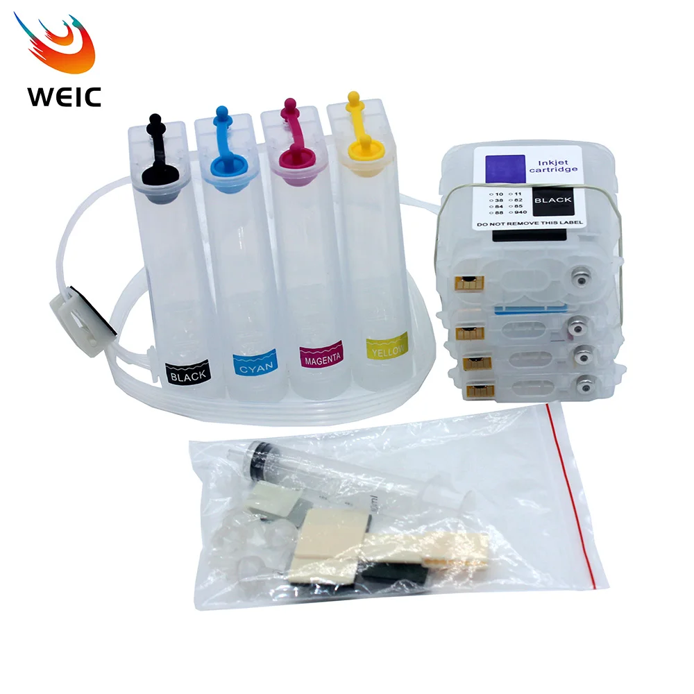 4Colors for HP11 82 Ciss System For HP Designjet 111 Printer with Chip