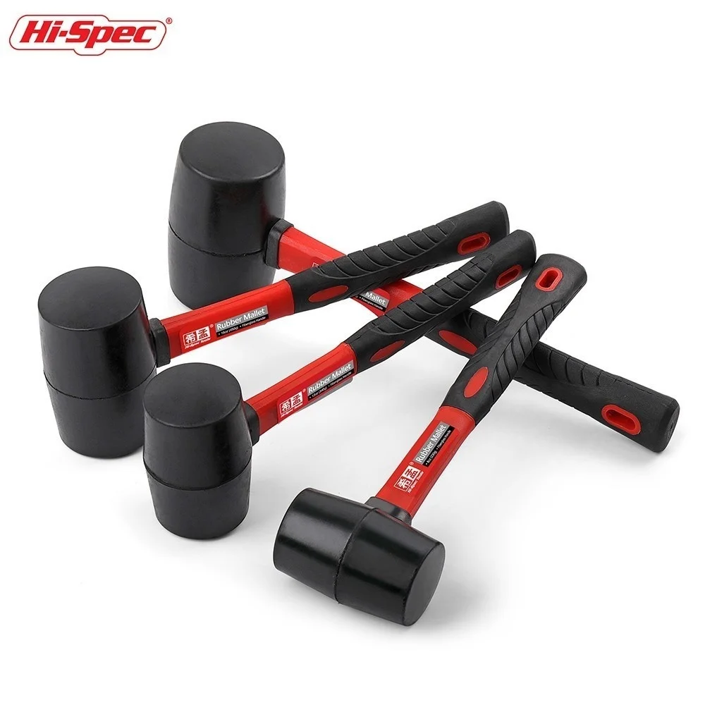 Hi-spec 1pc Heavy Duty Mallet Rubber Hammer Double Faced Household Mini ...
