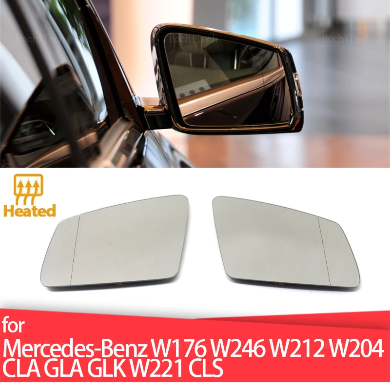 Left-Right-Side-Mirror-Glass-Rearview-Exterior-Wide-Angle-for-Mercedes ...
