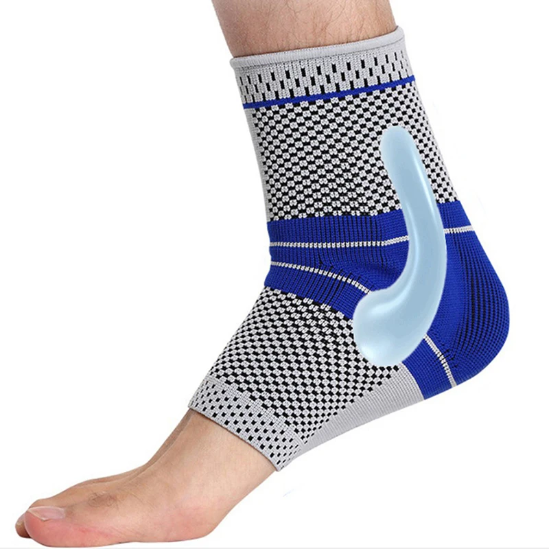 Silicone-Ankle-Support-Elastic-Brace-Fitness-Compression-Anti-Sprain ...