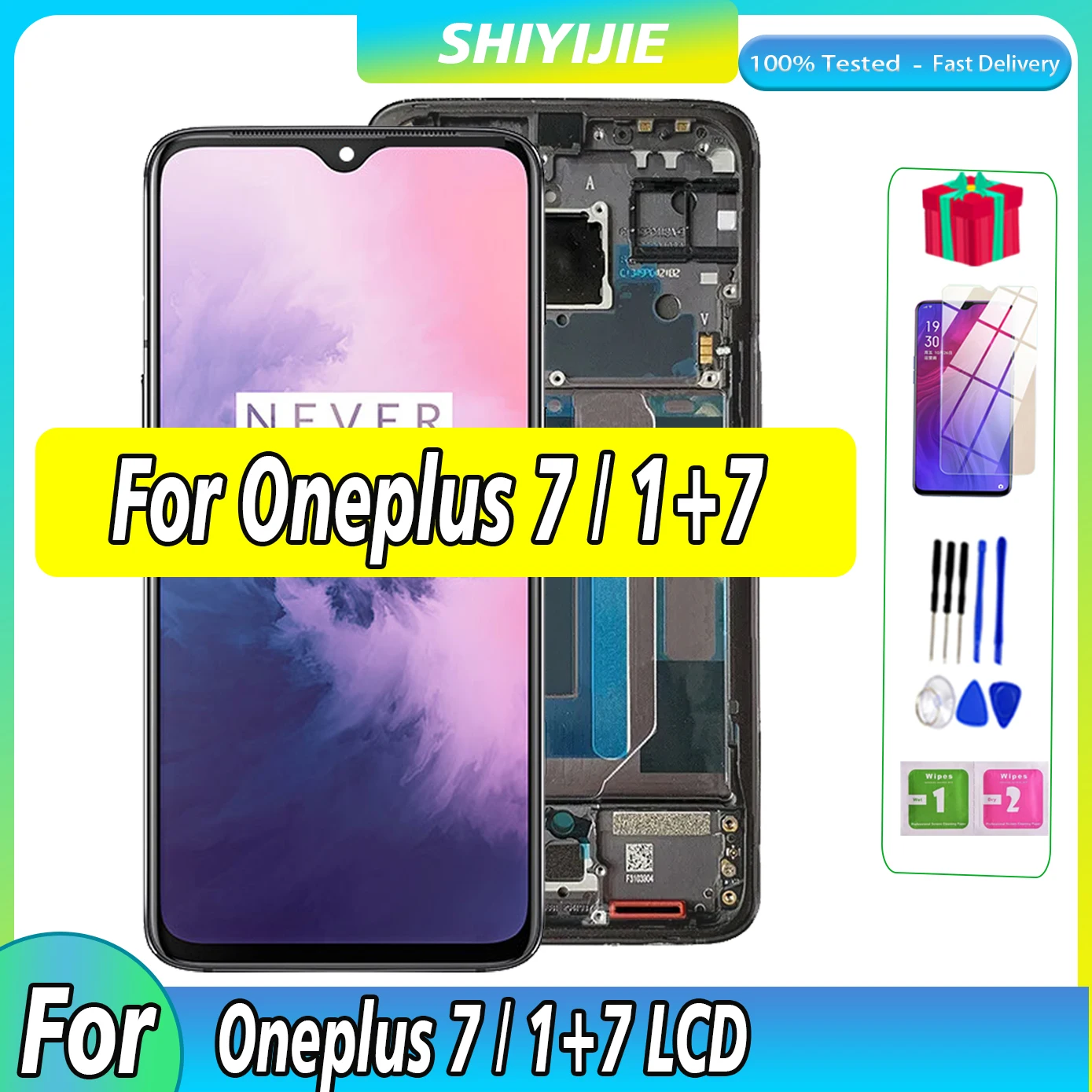 6.41" Original For Oneplus 7 1+7 Lcd Touch Screen for One Plus 7 GM1900 ...