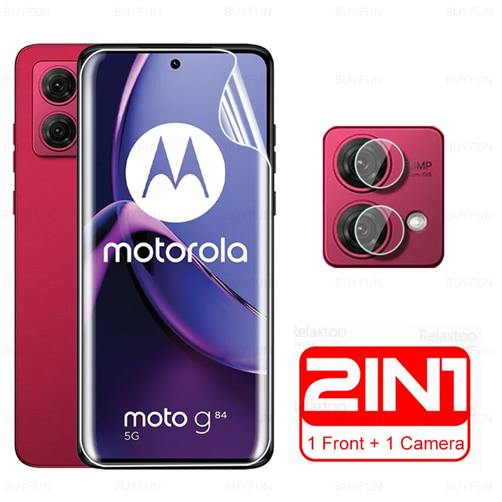 2in1-Camera-Glass-Hydrogel-Film-For-Motorola-Moto-G84-5G-Screen ...