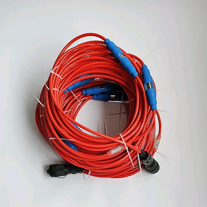 12 Channels Seismic Cable With 12 Split Spring Clip Take-out Molded ...