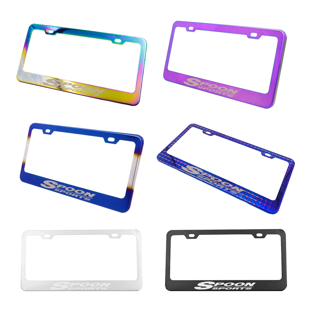 JDM-Soporte-de-marco-de-matr-cula-de-acero-inoxidable-para-coche ...