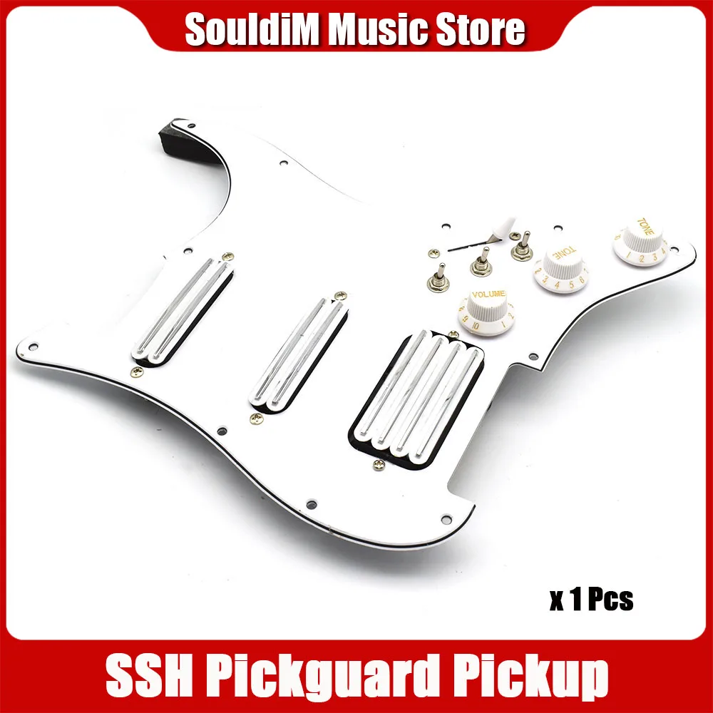 SSH Coil Splitting Pickups Electric Guitar Pickguard 2 Mini Humbucker ...