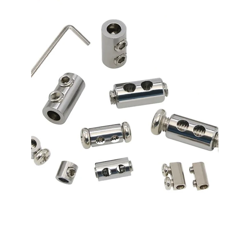 1mm-2mm-Wire-Rope-Buckle-DIY-Double-Hole-Thread-Lock-Wire-Rope-Fixing ...