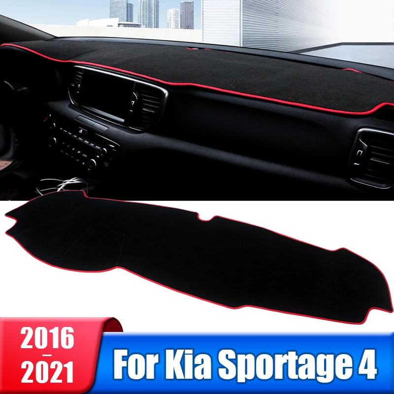 Car Dashboard Sun Shade Mat Instrument Desk Non-slip Pad For Kia ...