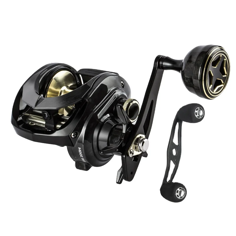 TAKEDO SW 300H Carbon Fiber Baitcasting Reel Line Counter Saltwater ...