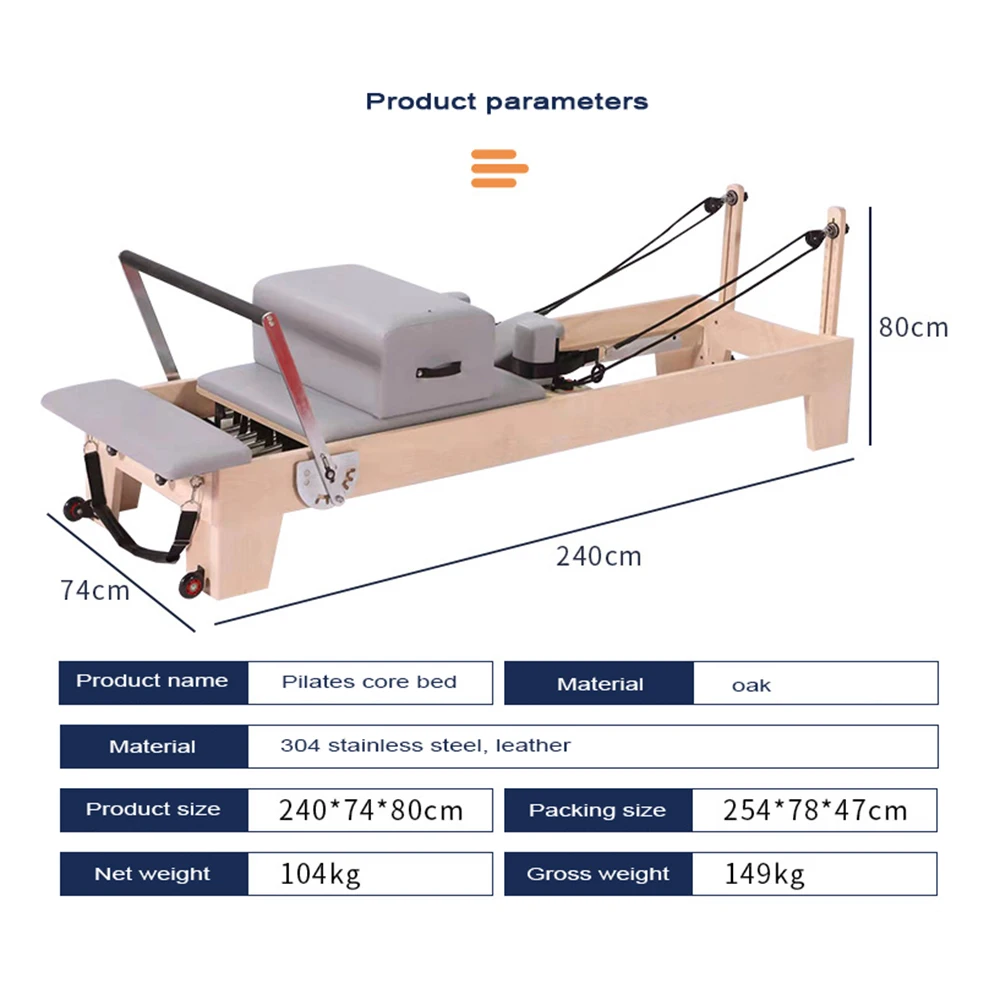 The Reformer Pilates Bed Full Body Core Training - FitMed