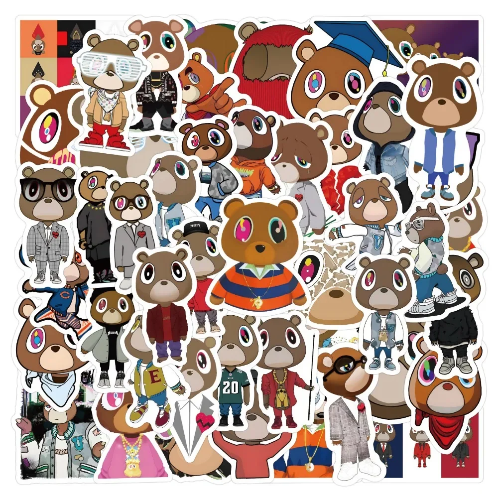 10-30-50Pcs-Kanye-West-Ye-Bear-Stickers-Aesthetic-Waterproof-Graffiti ...