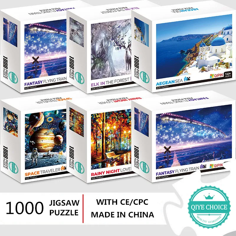 High-Quality-1000-Pieces-Paper-Jigsaw-Puzzles-For-Adults-Famous-Picture ...