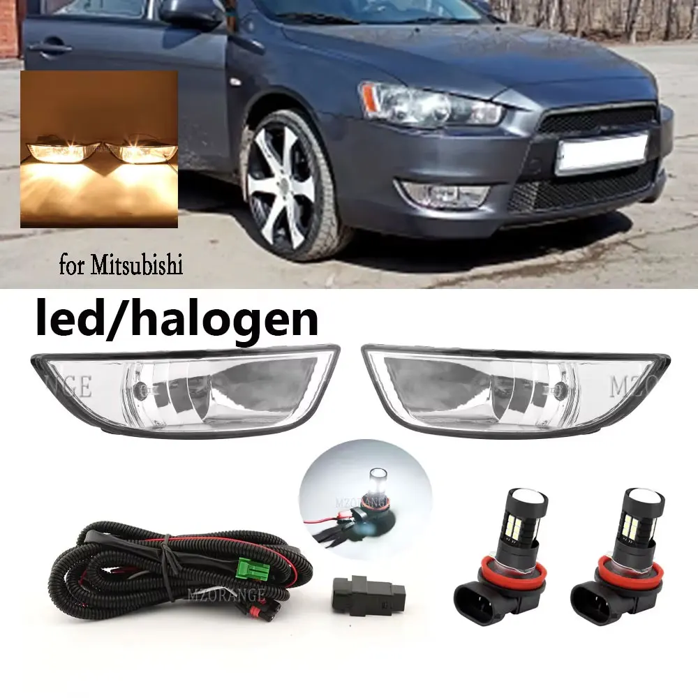 Fog Lights for Mitsubishi Lancer EX 2007 2008 2009 2010 LED Headlight ...