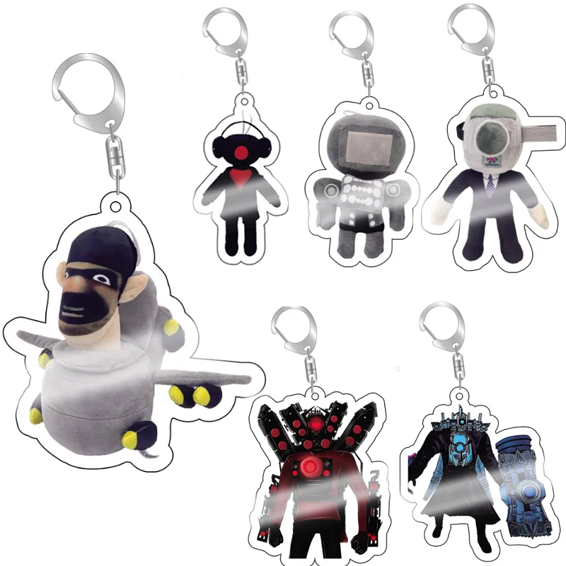 Hot-Skibidi-Toilet-Plush-Foto-Keychain-para-Crian-as-e-Adultos-Acr-lico ...