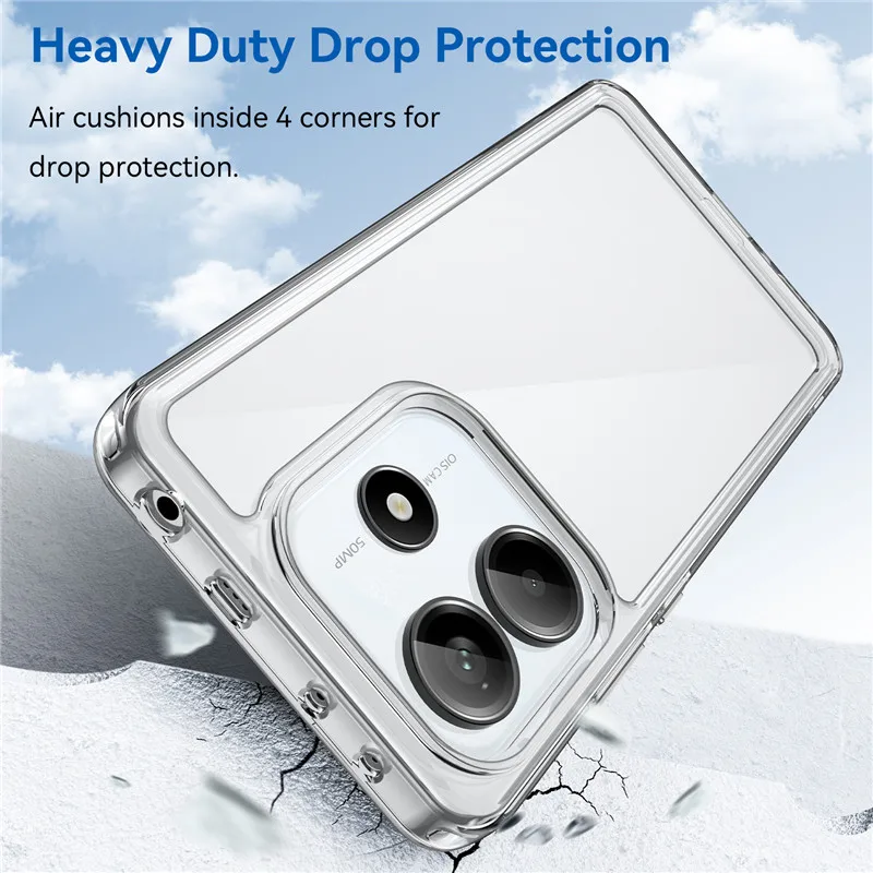 For-Xiaomi-Redmi-Note-14-5G-Case-Redmi-Note-14-Cover-TPU-Border-Acrylic ...