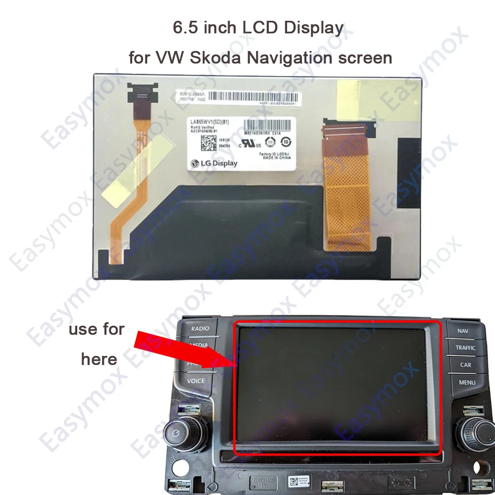 6-5-Inch-LCD-Display-For-Volkswagen-VW-Golf-Mk7-2013-2017-MIB2 ...