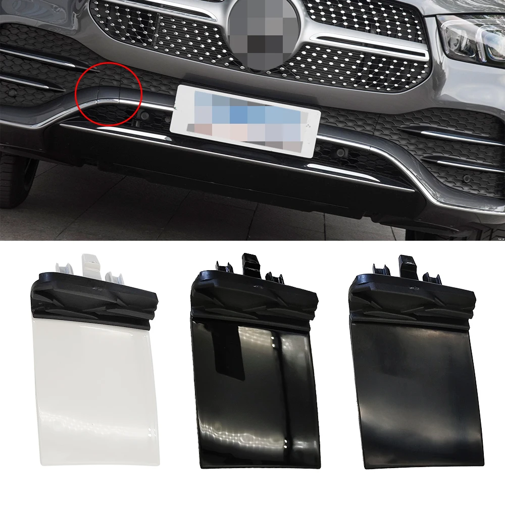 For-Mercedes-W167-Car-Front-Rear-Bumper-Tow-Hook-Cover-Cap-Silver-For ...