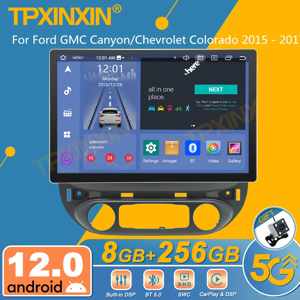 For Ford GMC Canyon/Chevrolet Colorado 2015 2017 Android Car Radio 2Din ...