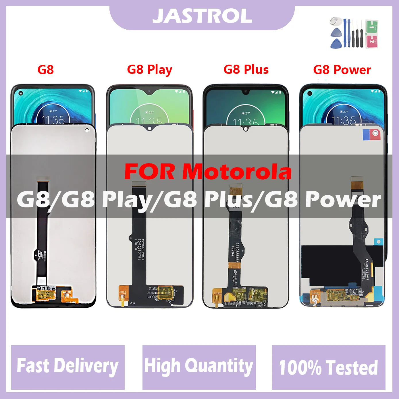 Lcd para motorola moto g8 jogar g8 mais g8 power display toque ...