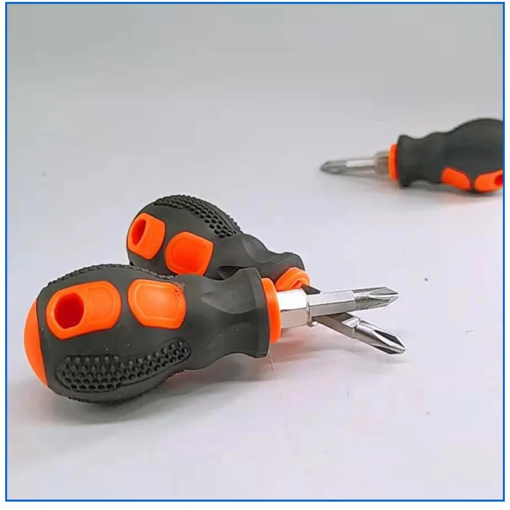 Stubby Screwdriver, 2 in 1 Short Magnetic Screwdriver With Phillips ...