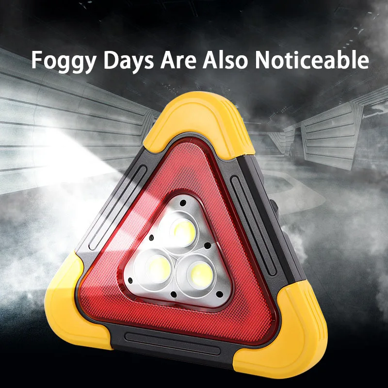 KOOJN-Car-Mounted-Tripod-Warning-Sign-LED-Solar-Charging-Warning-Light ...