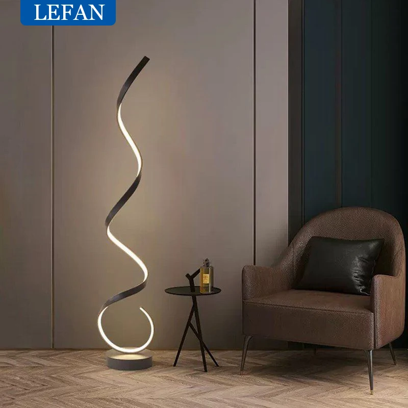 Modern-Minimalist-LED-Strip-Floor-Lamp-Bedroom-Bedside-Black-White ...