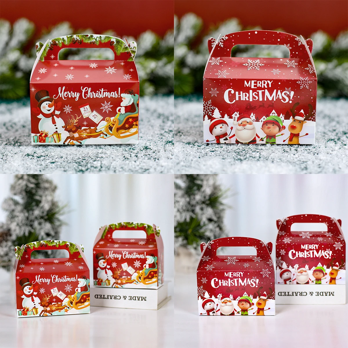 4Pcs-Cake-Box-Shape-Merry-Christmas-Candy-Boxes-Bags-Christmas-Santa ...