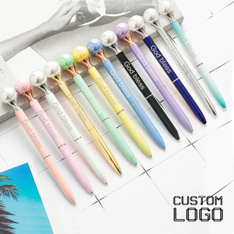 Exquisite-Pearl-Metal-Ballpoint-Pens-Customization-Personalized-Logo ...