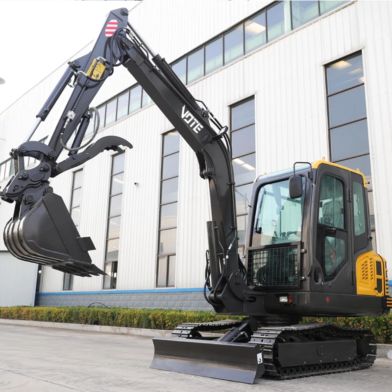 Chinese-5-Ton-Mini-Excavators-Prices-Multifunctional-Bucket-Excavator ...