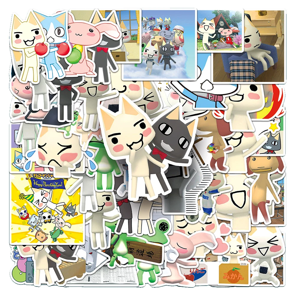 10/30/50pcs Cartoon Toro Inoue Cat Stickers Aesthetic Kawaii Waterproof ...