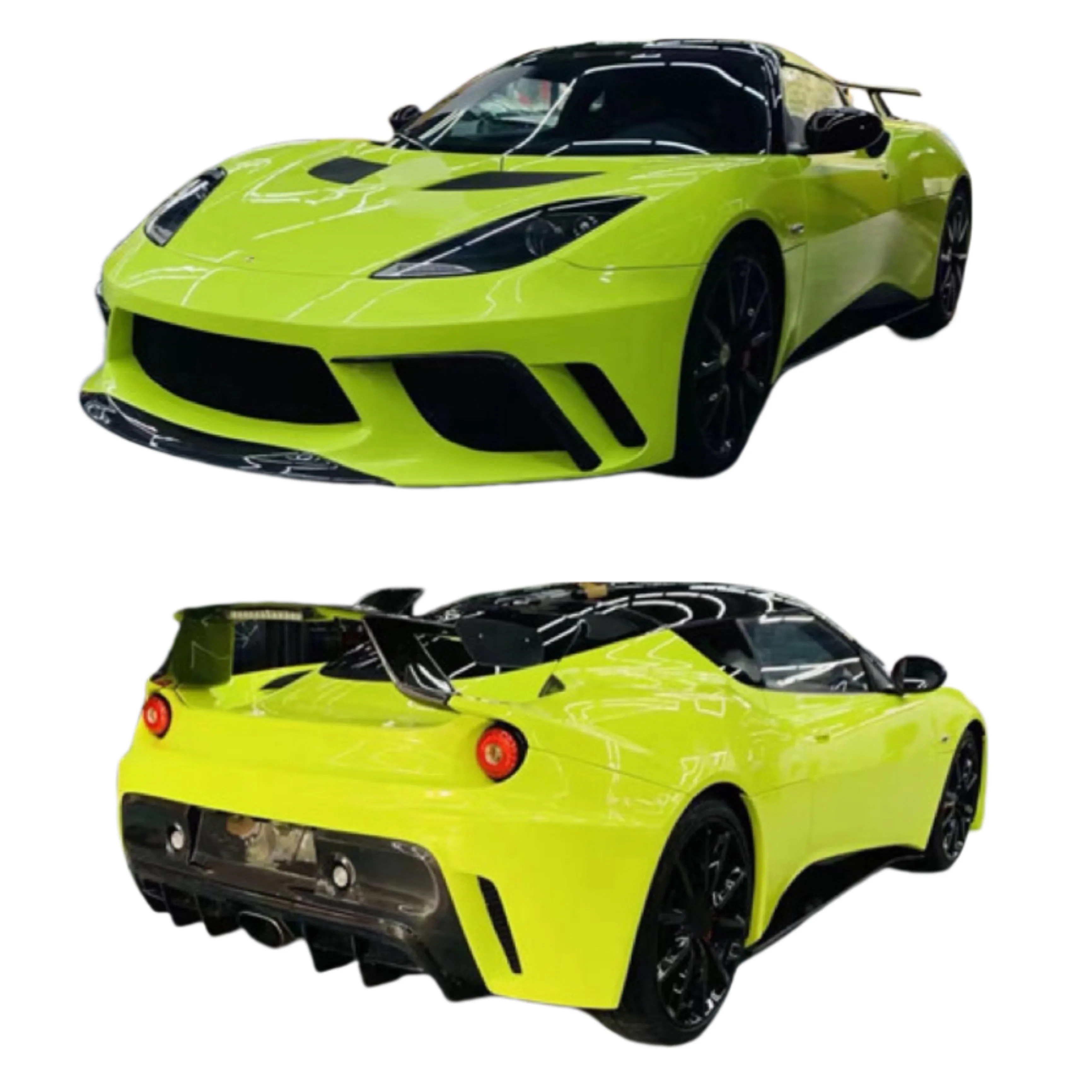 For Lotus Evora S Upgrade GTE Style Front and Rear Bumper Side Skirt ...