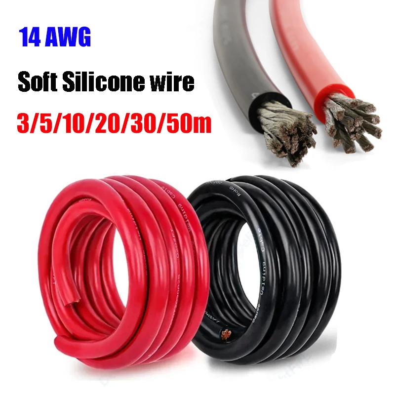14-Gauge-Silicone-Wire-Flexible-14-AWG-Stranded-Wire-Heat-Resistant ...