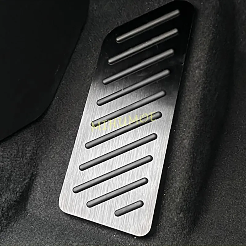 LHD-Aluminium-Alloy-Footrest-Dead-Foot-Rest-Pedal-Plate-Cover-Overlay ...
