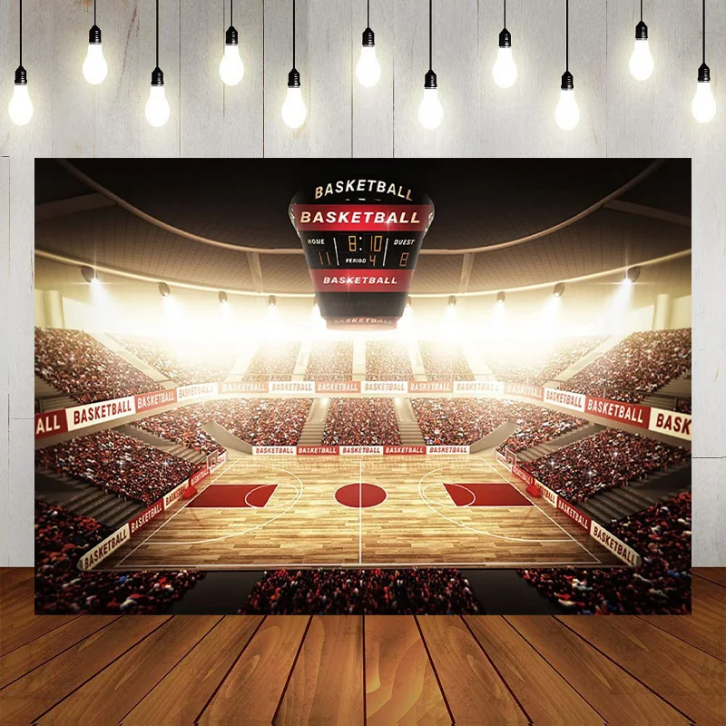 Indoor Basketball Hoop Background