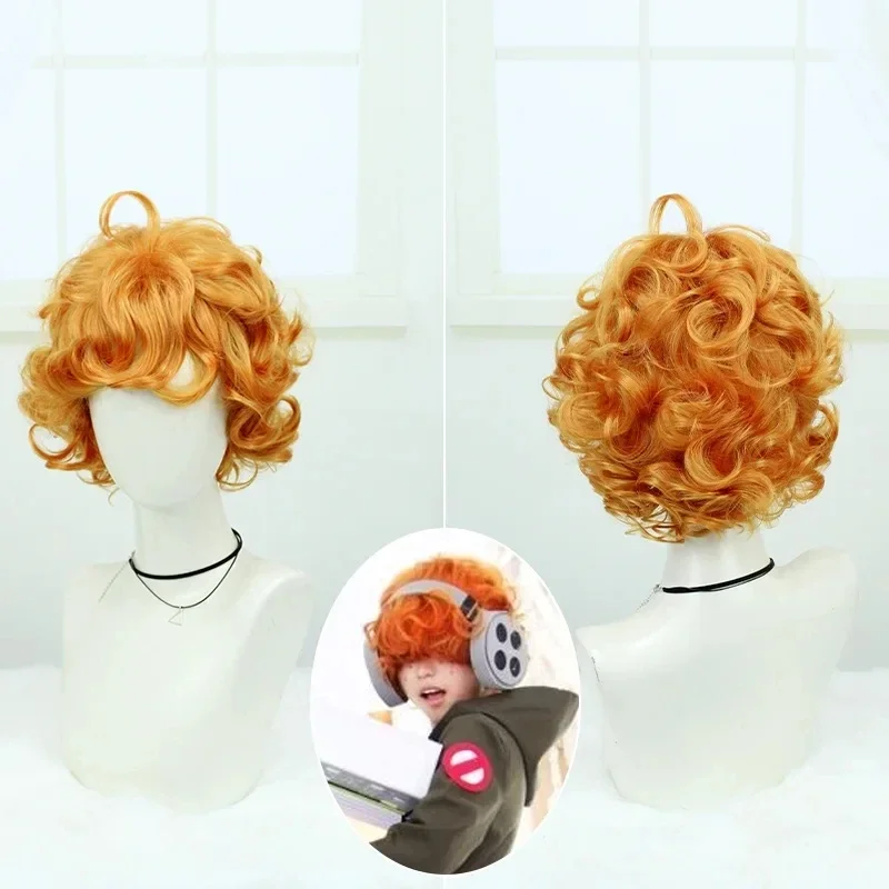 Burifu Cosplay Wig Panty Brief Cosplay with Garterbelt Short Curly ...
