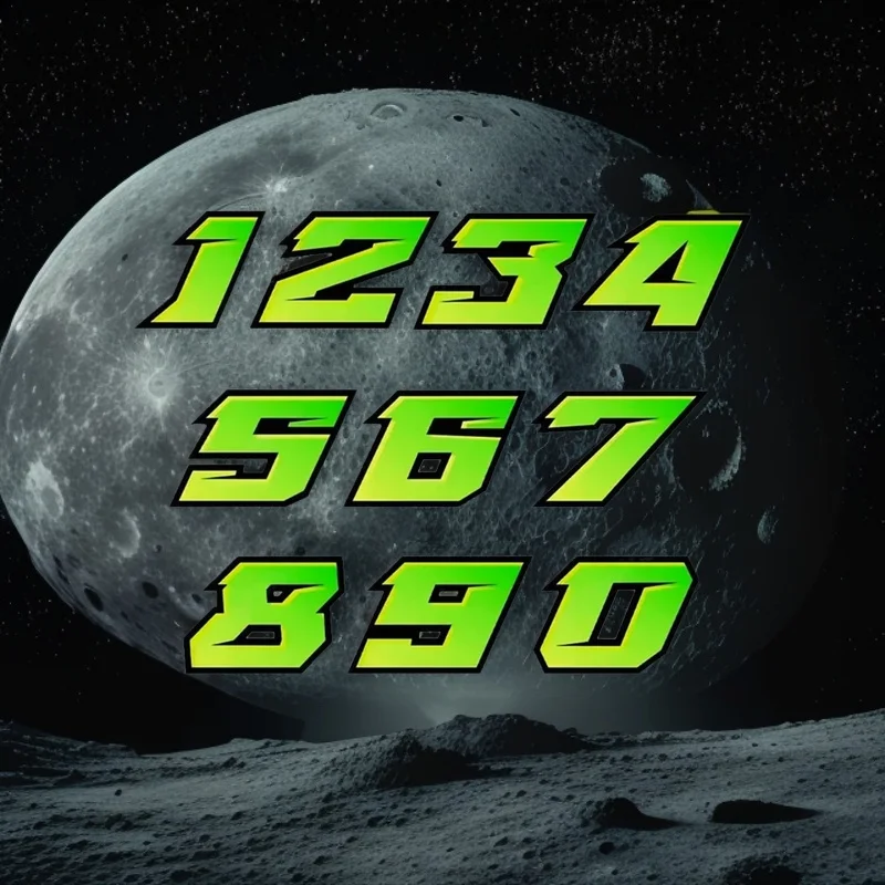 Racing Number 012345678910 Car Motorcycle Helmet Stickers Waterproof ...