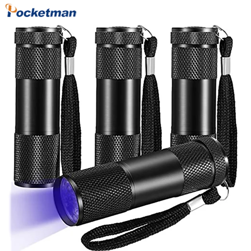 UV Black Light Flashlight 395nm Handheld Ultraviolet Flashlight Portable Blacklight Detector ...