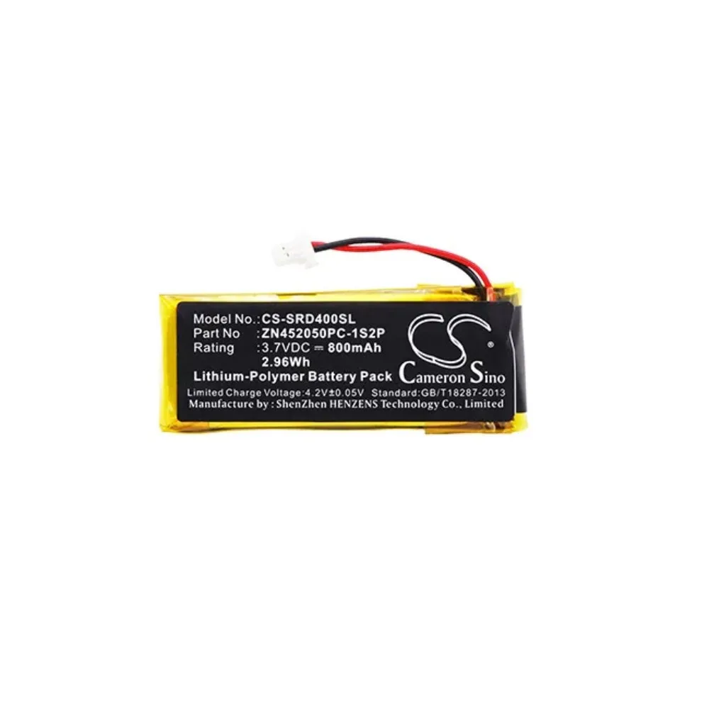 800mAh Battery For Cardo BAT00002 BAT00004 WW452050-2P ZN452050PC-1S2P ...