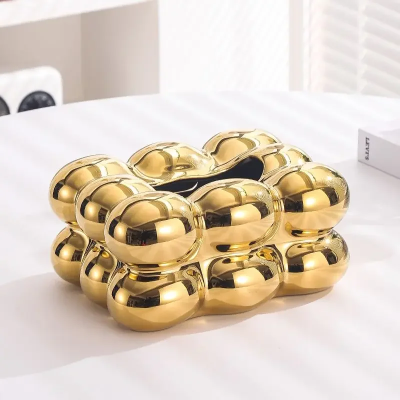 Decorative-Cream-Tissue-Box-Luxury-Napkin-Holder-Storage-Box-for-Home ...