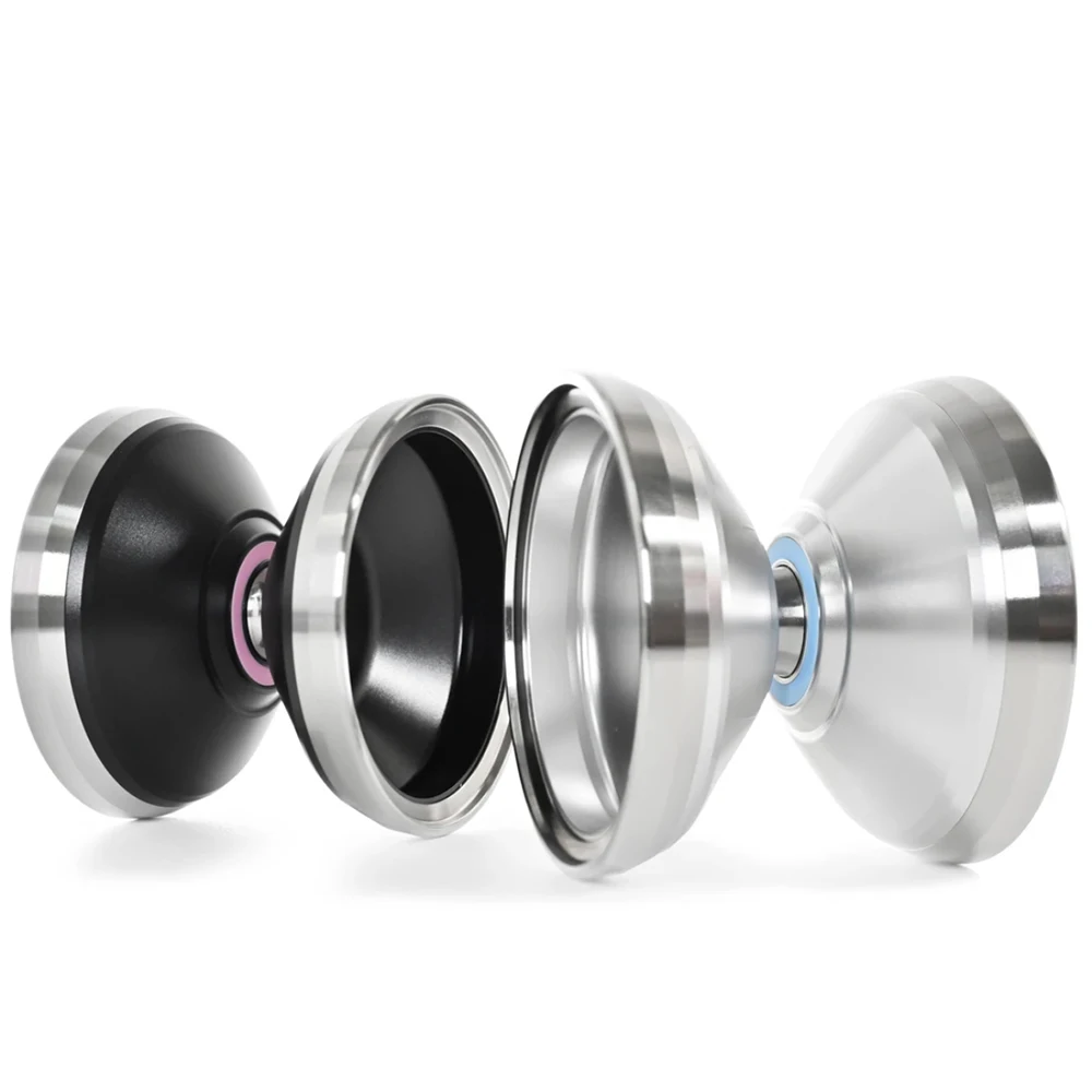 Yoyo Professional Inlaid stainless steel ring Yoyo Metal Yoyo with 10 ...