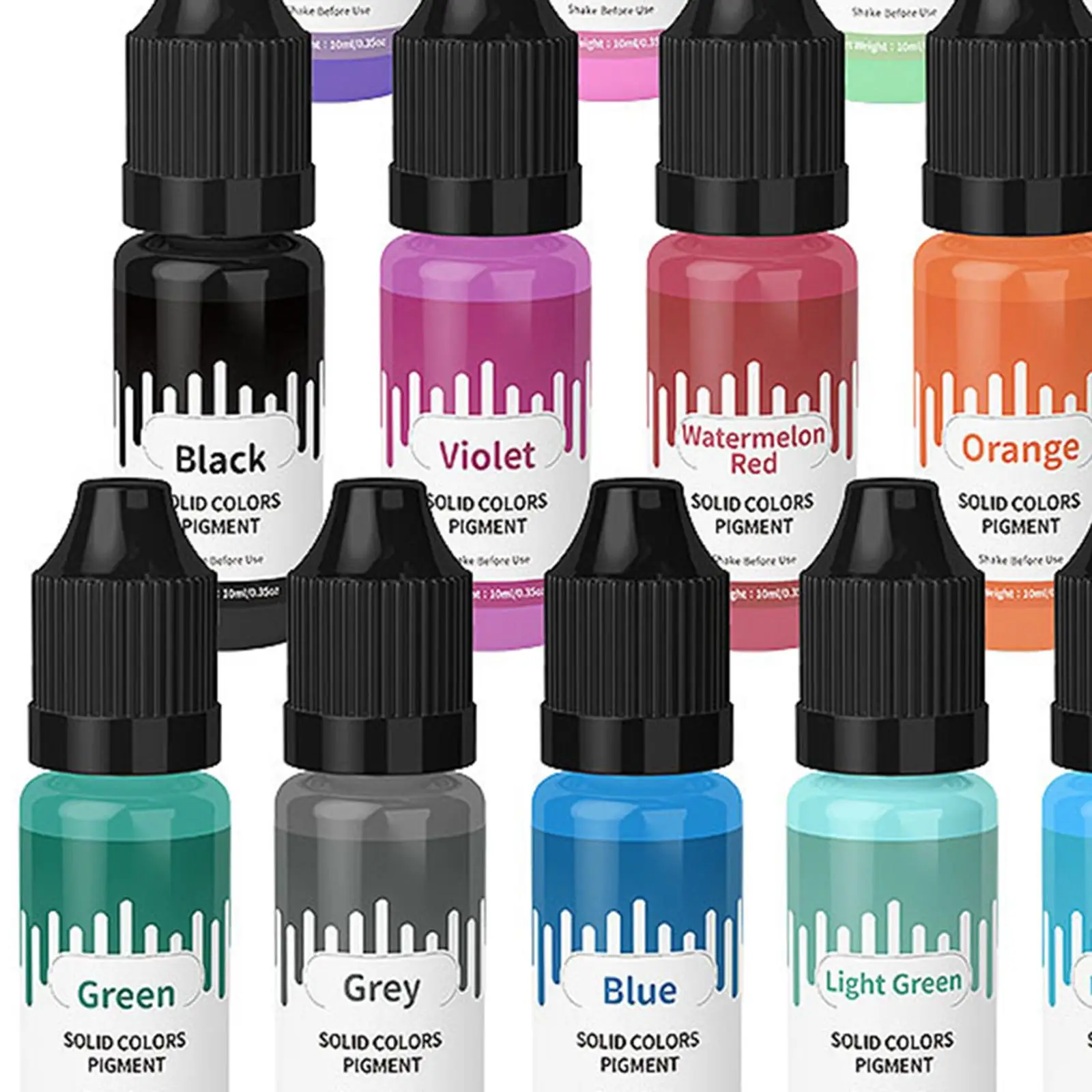 18Pcs-Epoxy-Resin-Pigment-Dye-Liquid-Dye-Concentrate-Vibrant-Color-for ...