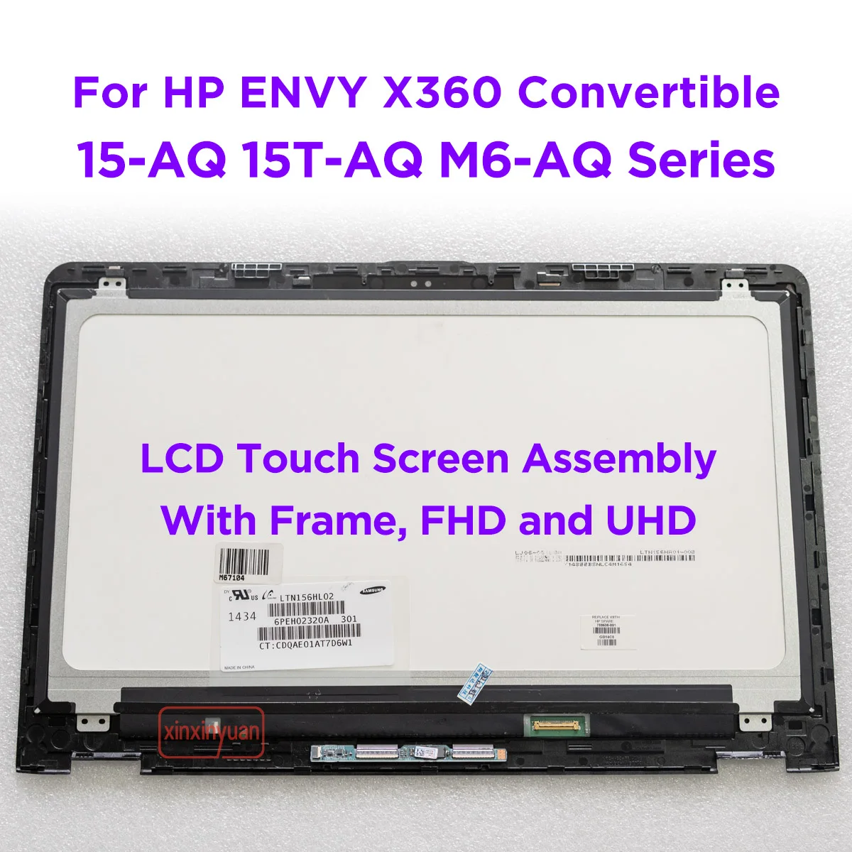 15.6 Lcd Touch Screen Digitizer Assembly For Hp Envy X360 15-aq 15t ...